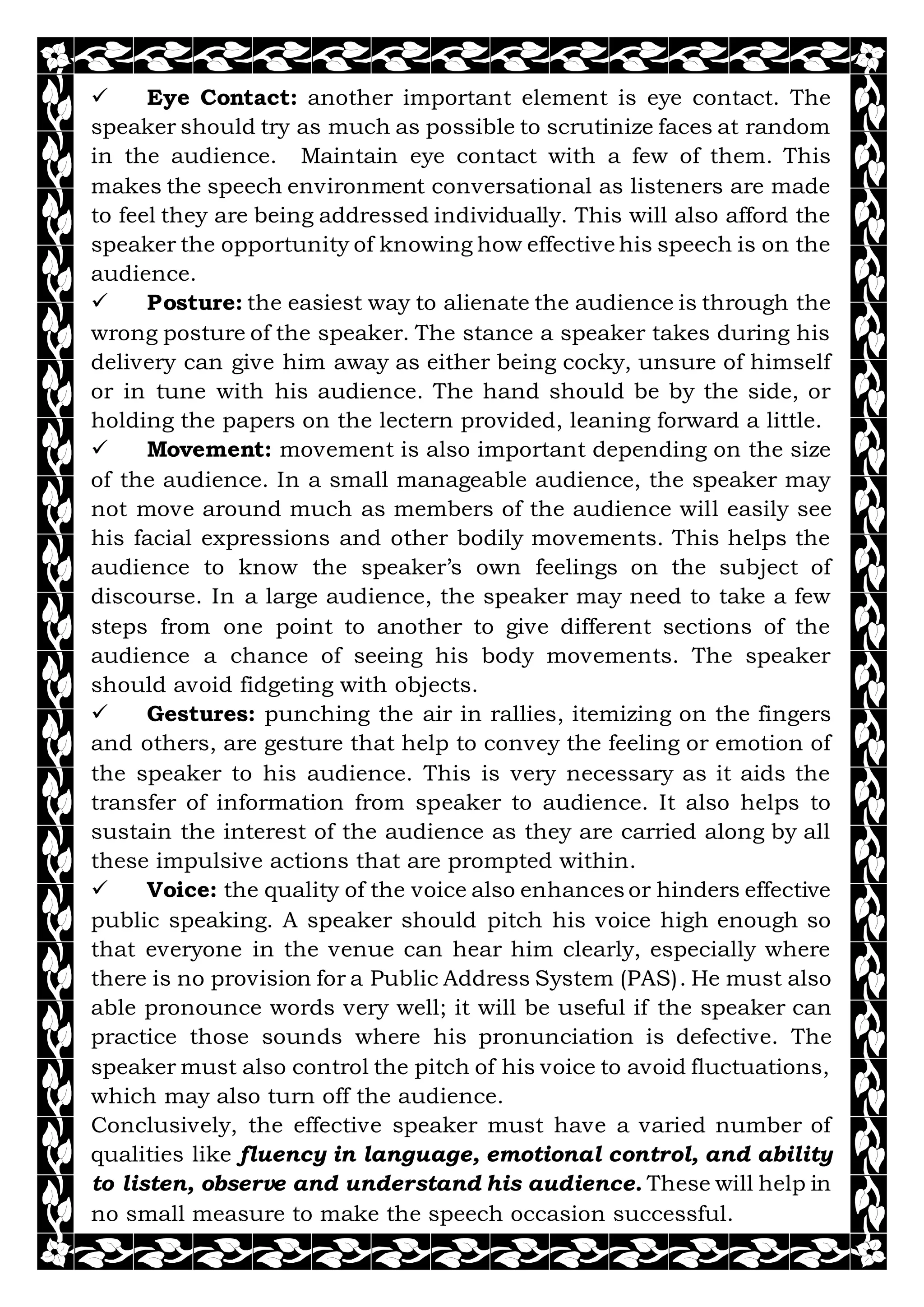 ORAL PRESENTATION - PUBLIC SPEAKING | DOCX