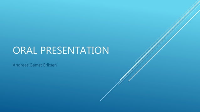 Oral presentation | PPT