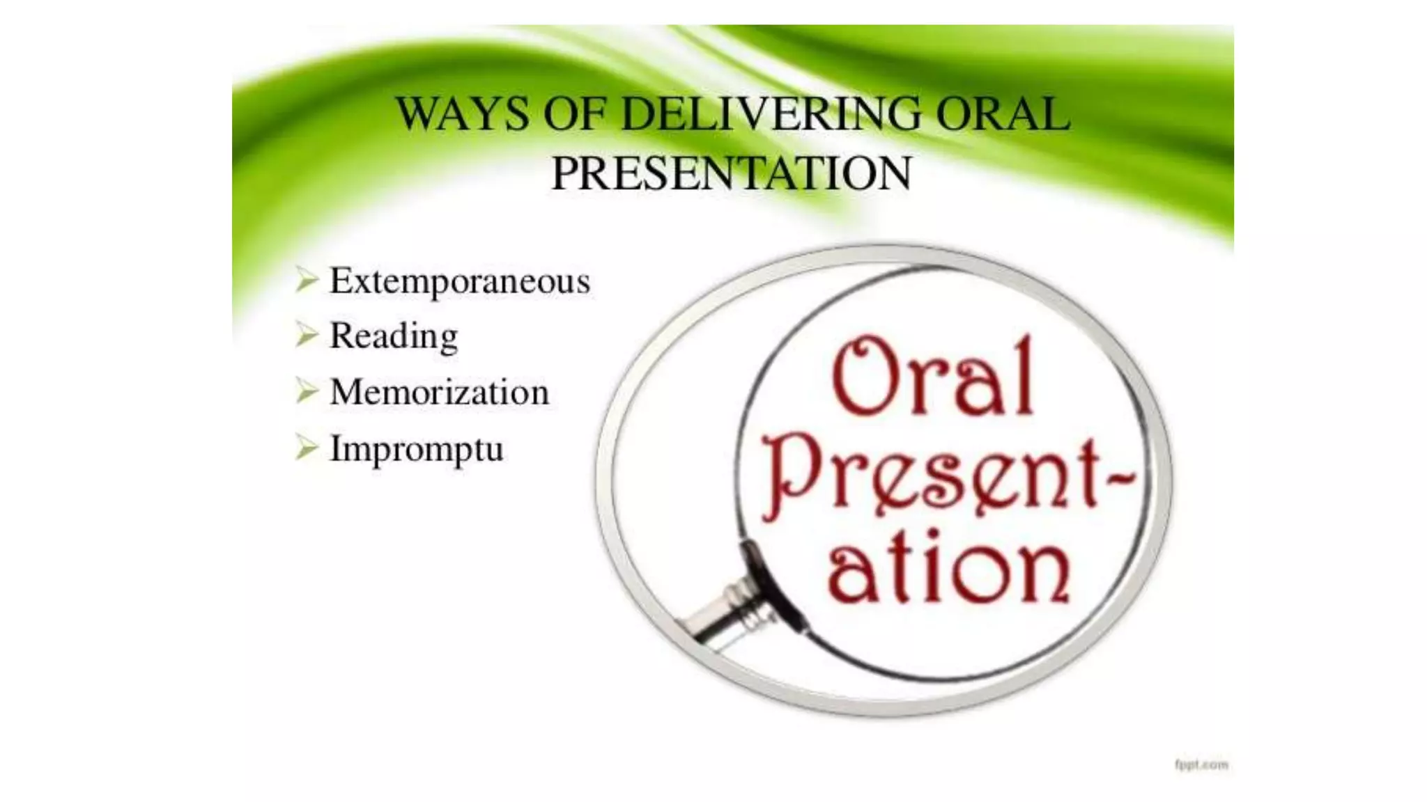 Oral presentation | PPT
