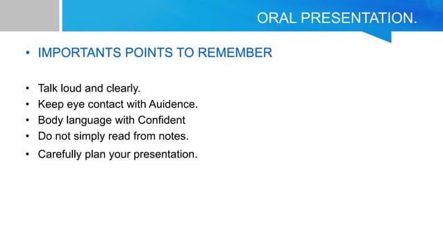 Oral presentation | PPT