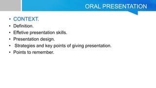 Oral presentation | PPT