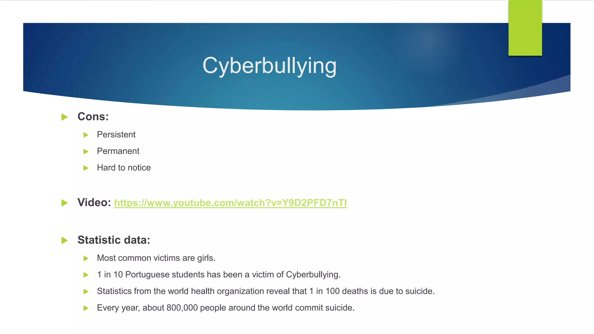 Oral Presentation - Cyberbullying.pptx