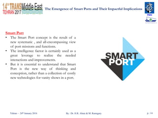 The Emergence of Smart Ports and Their Impactful Implications | PPT