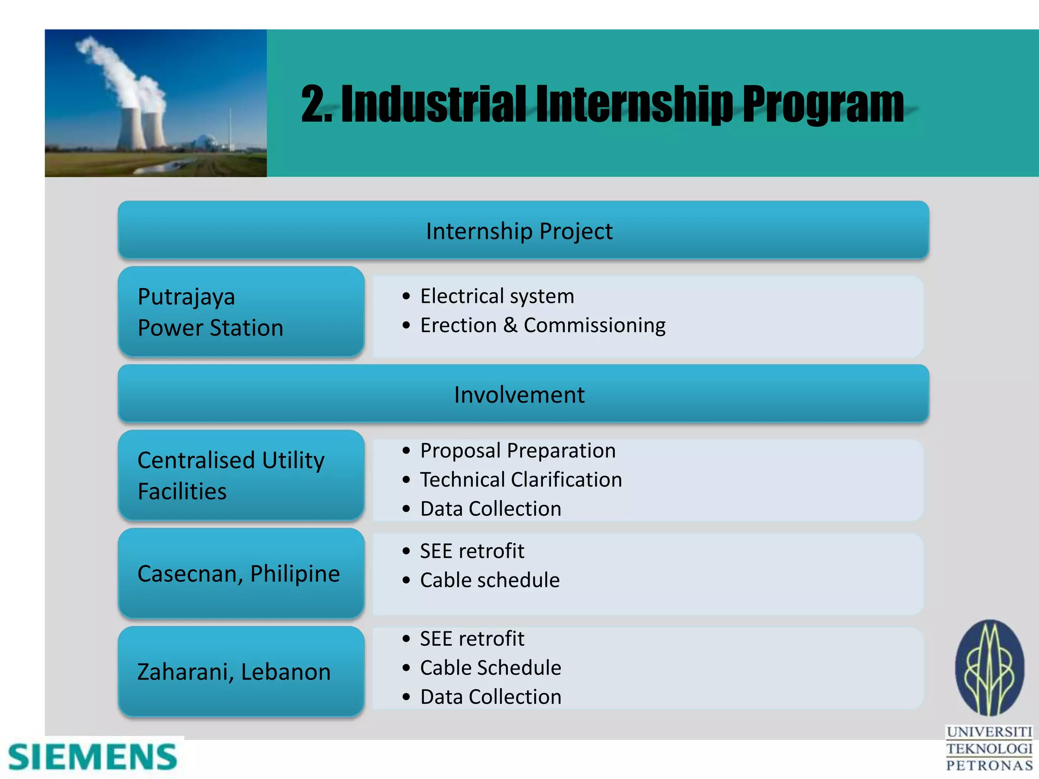 Internship Presentation - Siemens Malaysia | PPTX