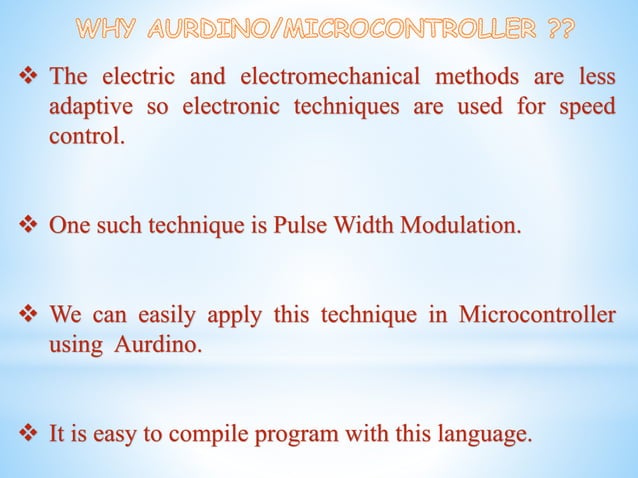 Speed Control of DC Motor using Microcontroller | PPTX | Radio Control ...