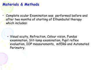 Visual functions in patients on ethambutol therapy for tuberculosis ...