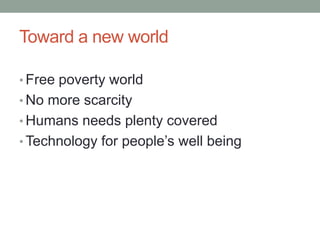 Resource Based Economy | PPTX
