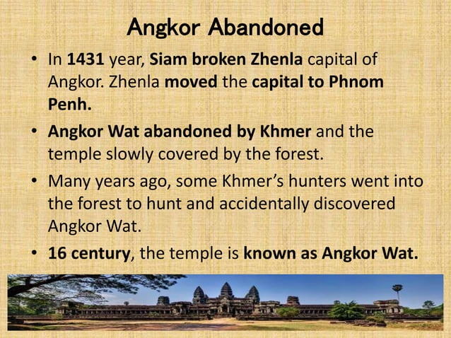 Oral presentation angkor wat | PPTX | Asia Travel | Travel Locations