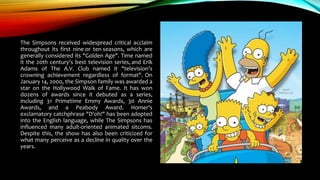 The Simpsons A Satire About Society | PPTX