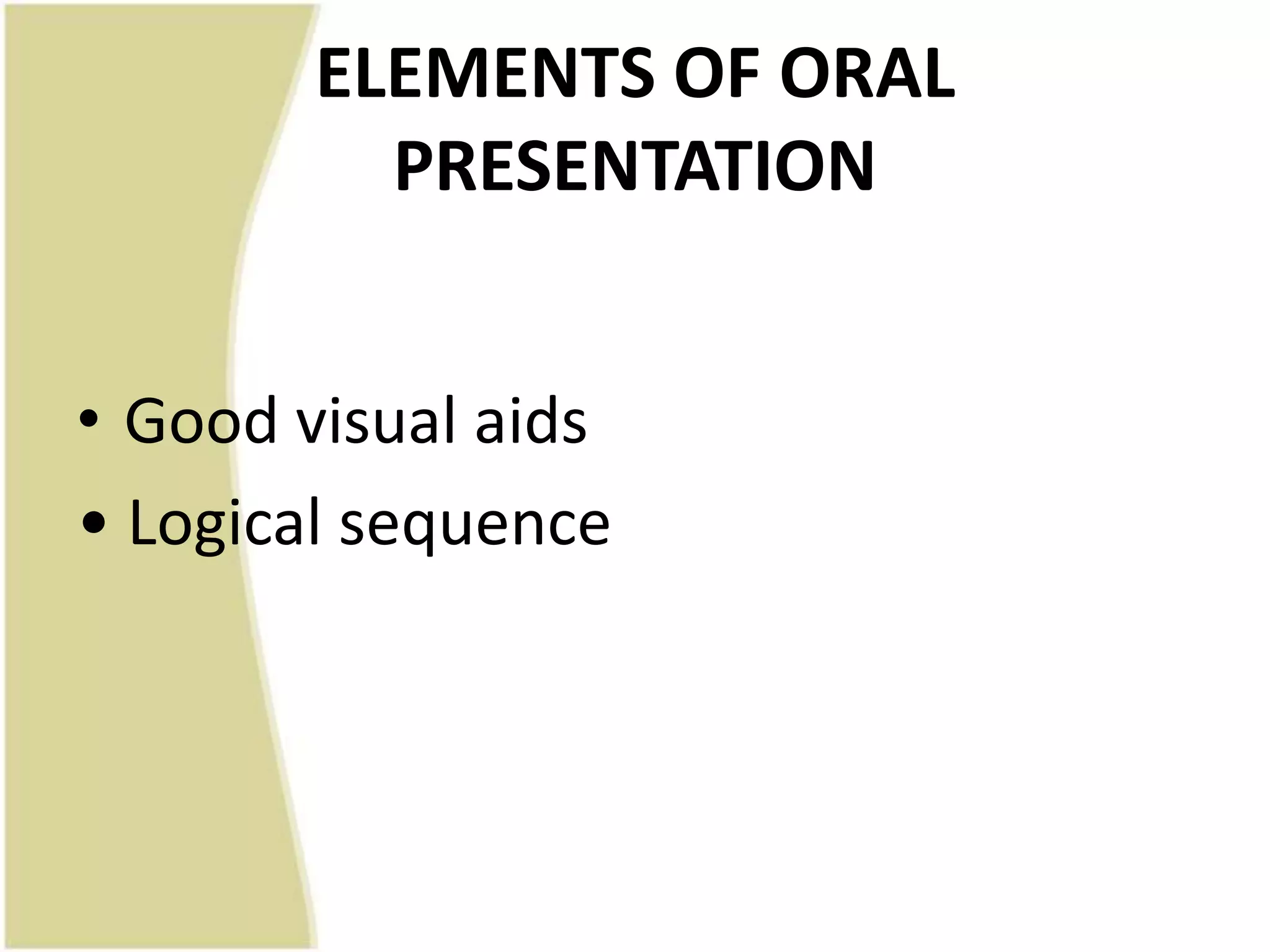 Oral presentation at confernces | PPTX