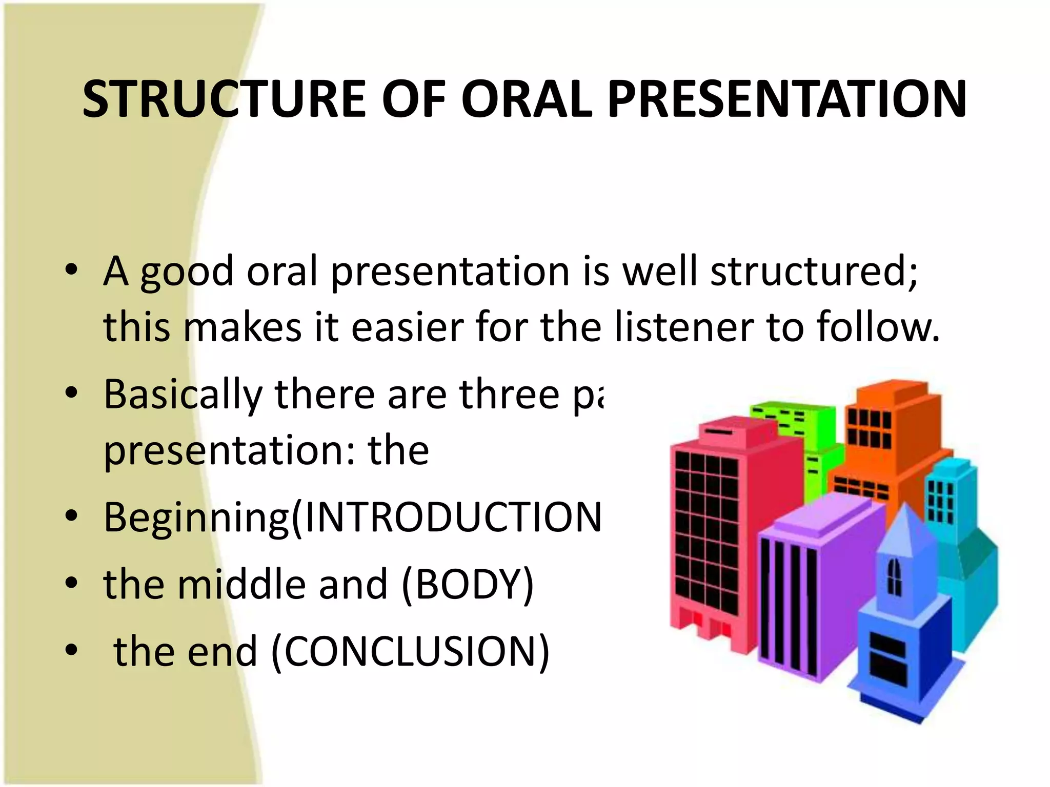 Oral presentation at confernces | PPTX