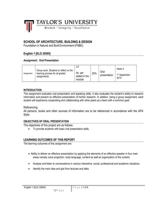 Oral presentation august2015 (1) | DOC