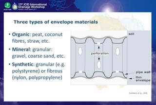 Oral presentation bahceci et al Subsurface drainage new concept | PPT ...