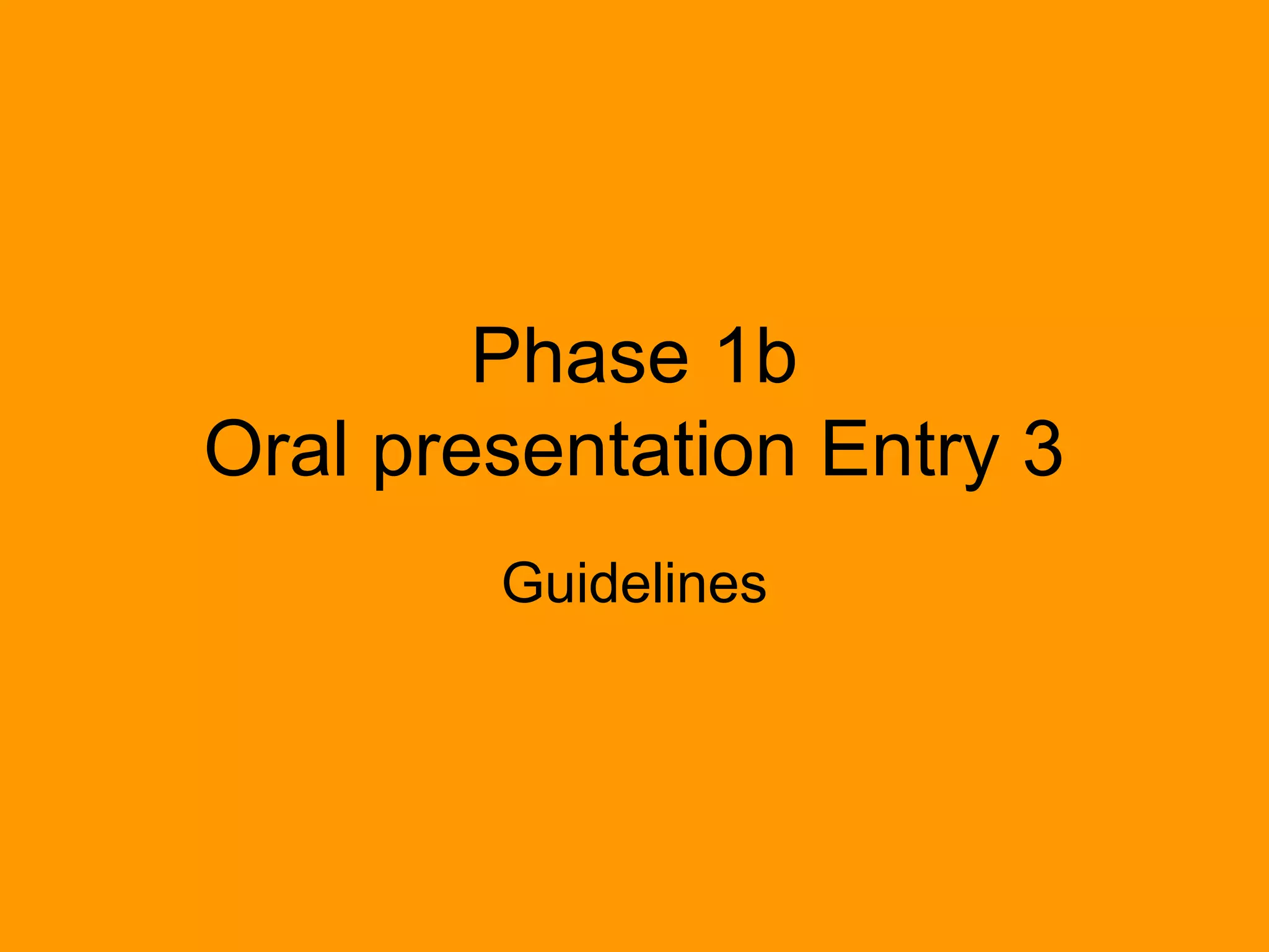 Oral presentation E3 | PPT