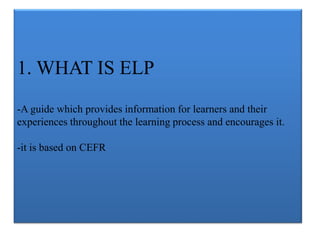 Oral presentation ELP | PPTX