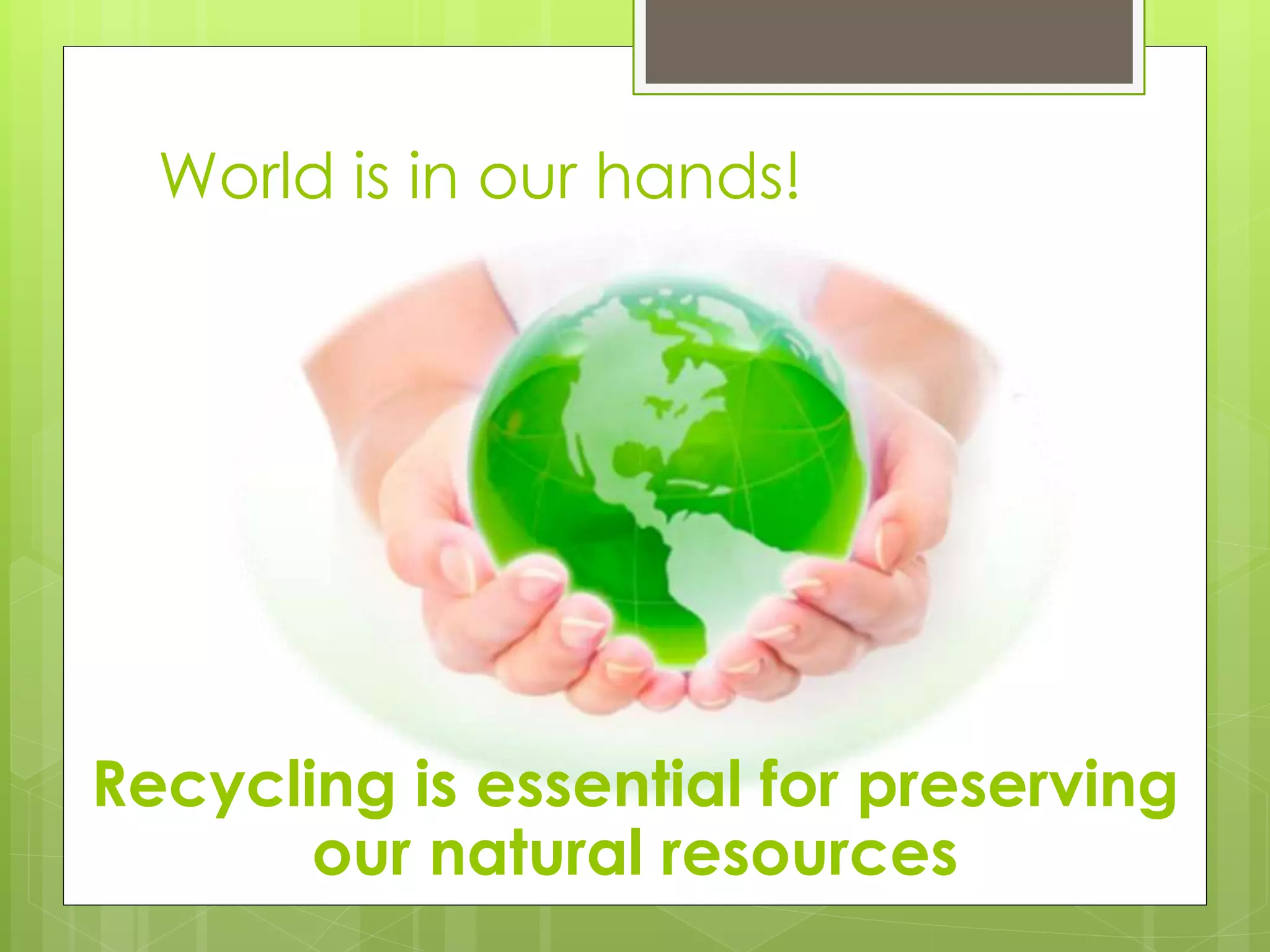 Oral presentation recycling paper peshi | PPTX