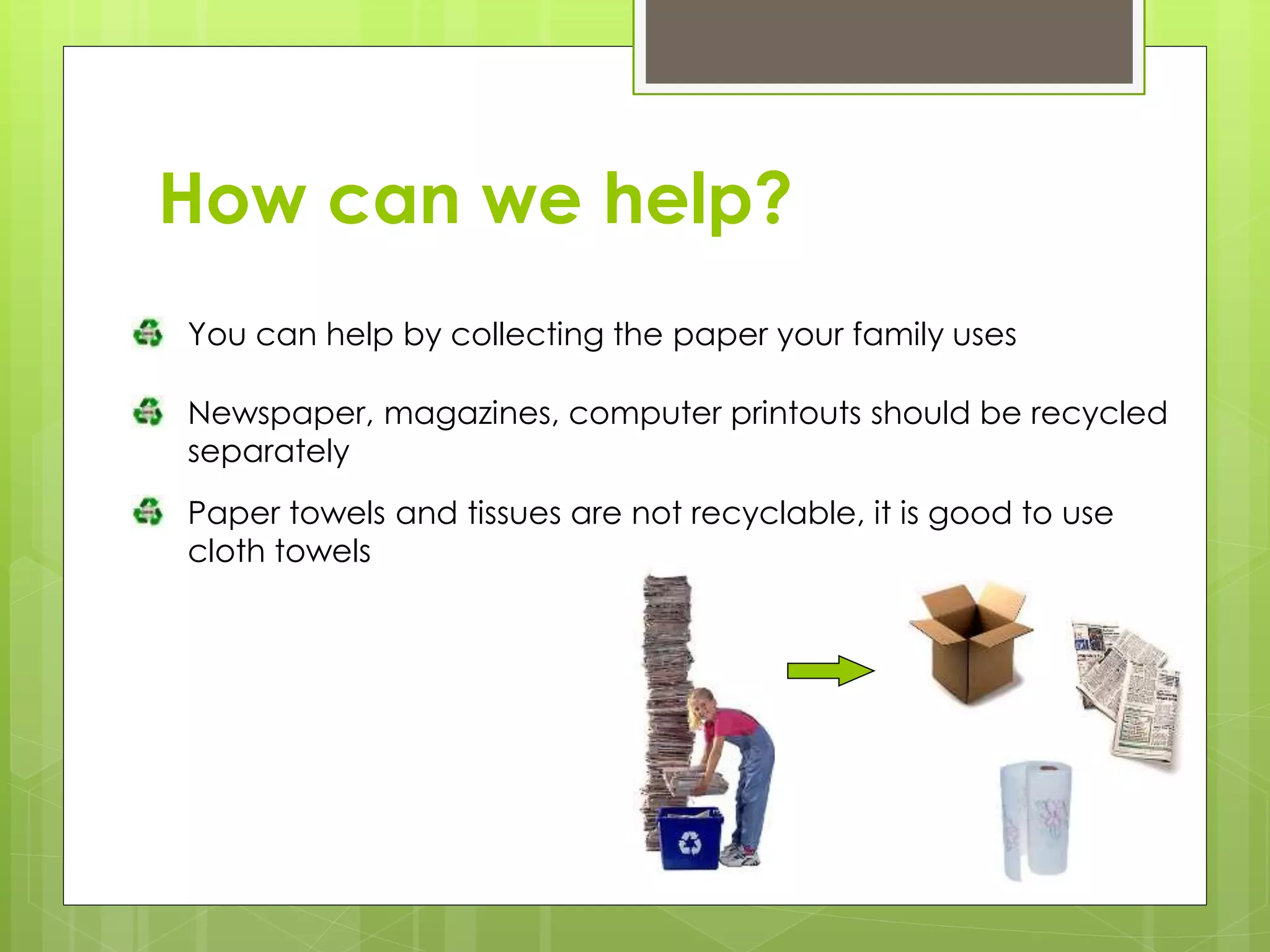 Oral presentation recycling paper peshi | PPTX