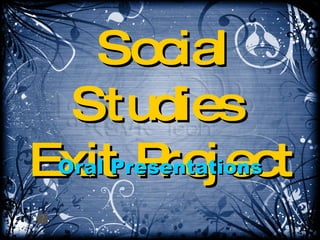 Oral Presentations | PPT