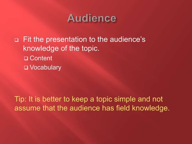 Oral presentations skills and tips | PPTX