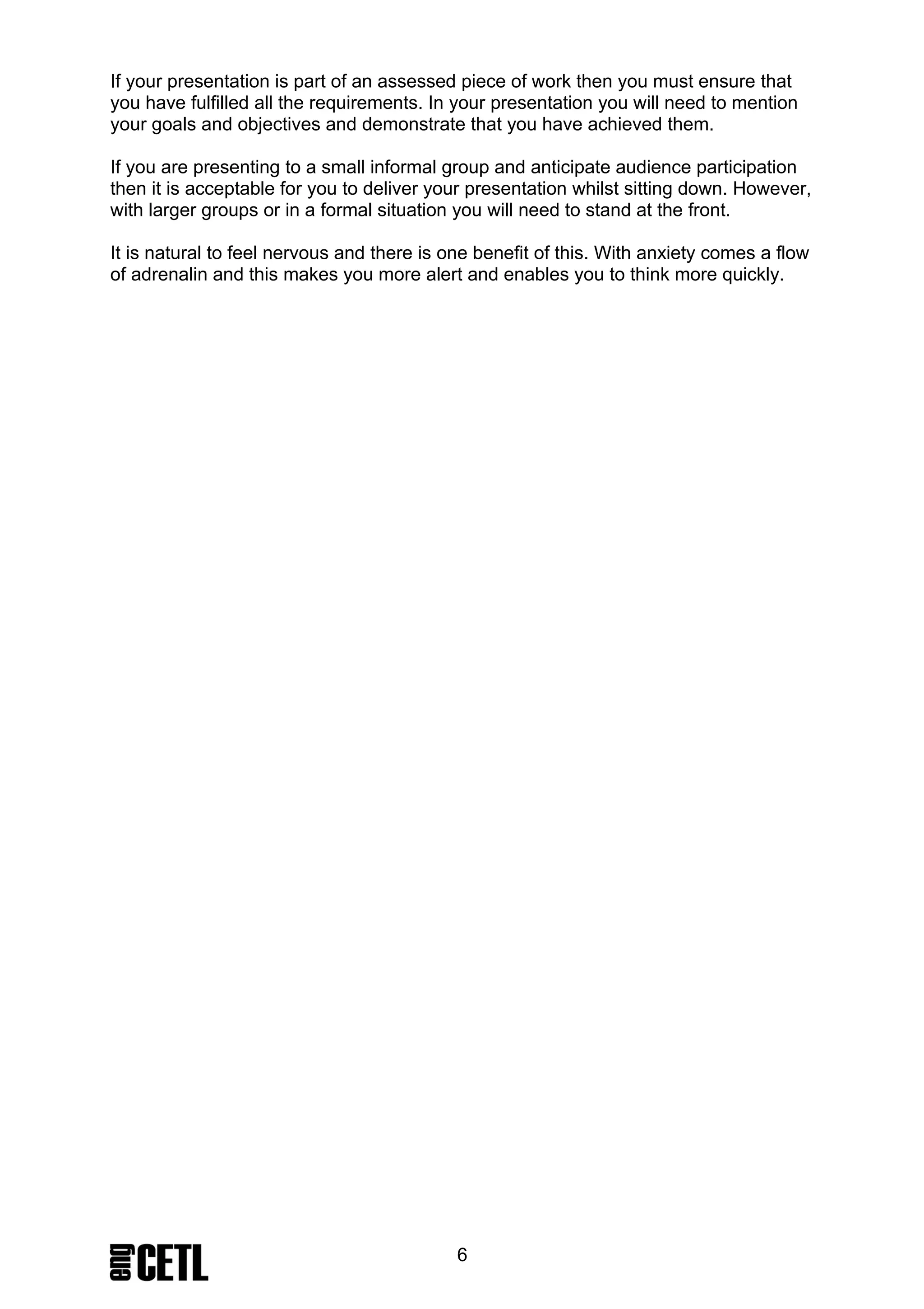 Oral Presentations Handout | DOC