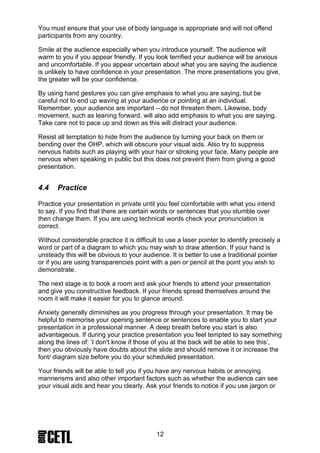 Oral Presentations Handout | DOC