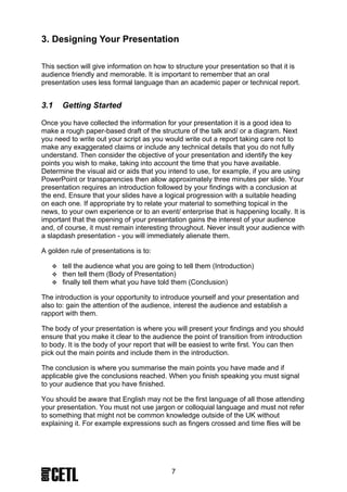 Oral Presentations Handout | DOC