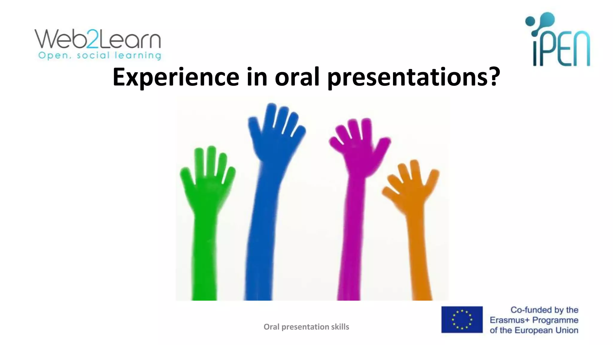 Oral presentation skills | PPTX
