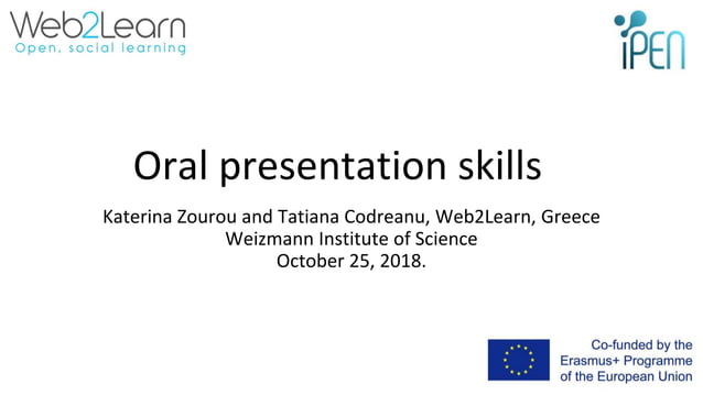 Oral presentation skills | PPT