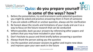 Oral presentation skills | PPTX