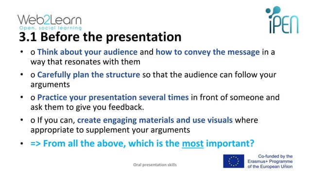 Oral presentation skills | PPT