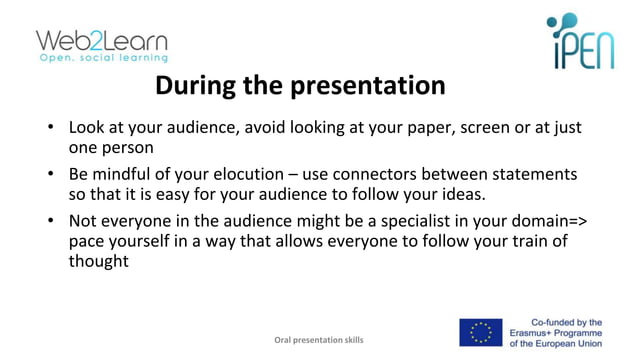 Oral presentation skills | PPT