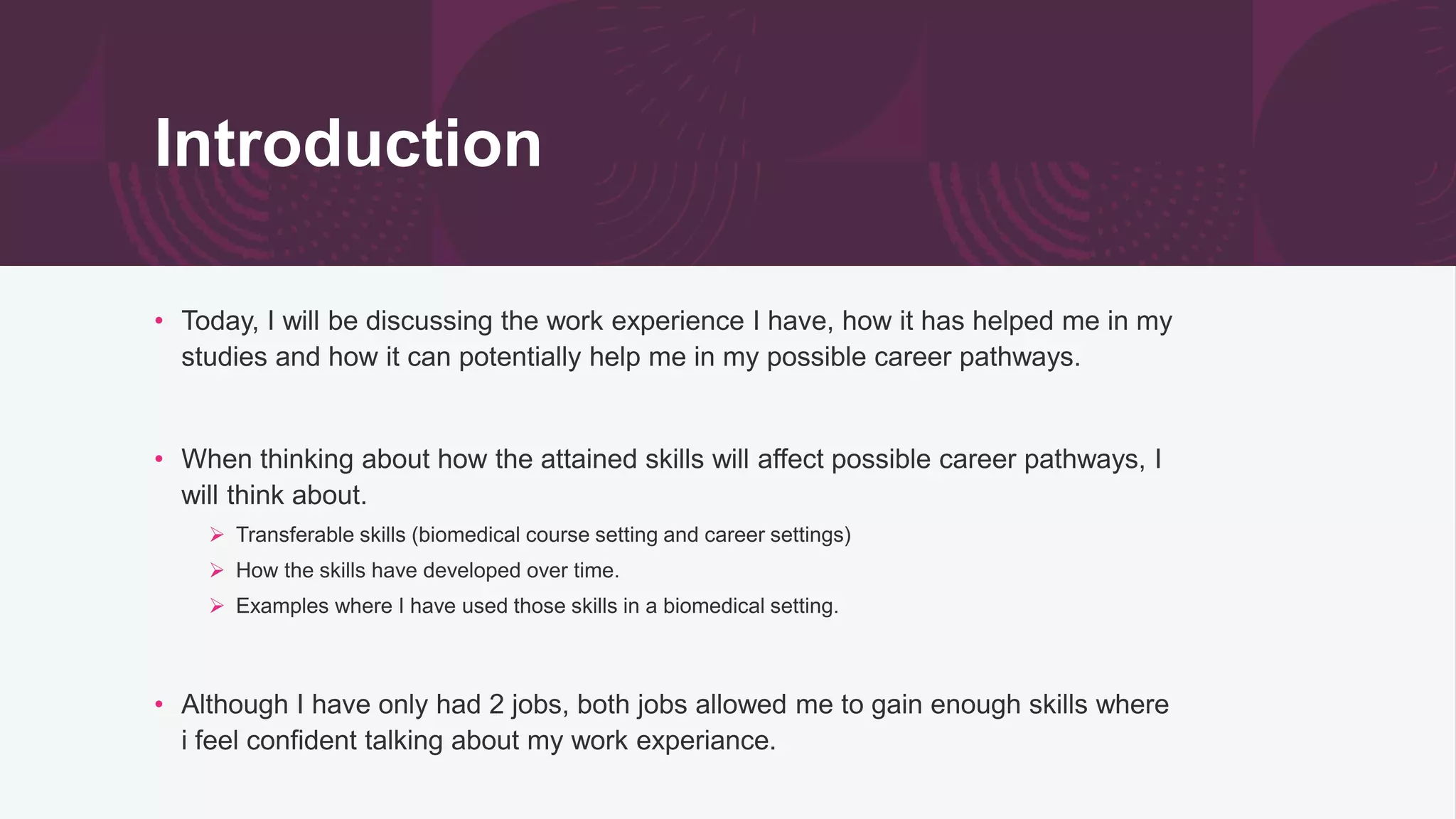 Oral Presentation – Work Experience.pptx