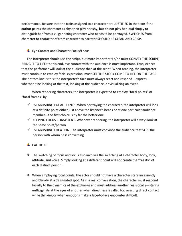 Oral reading of prose(teaching of speaking)