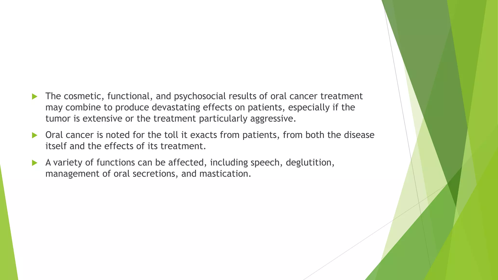 Oral Rehabilitation following treatment for oral cancer.pptx