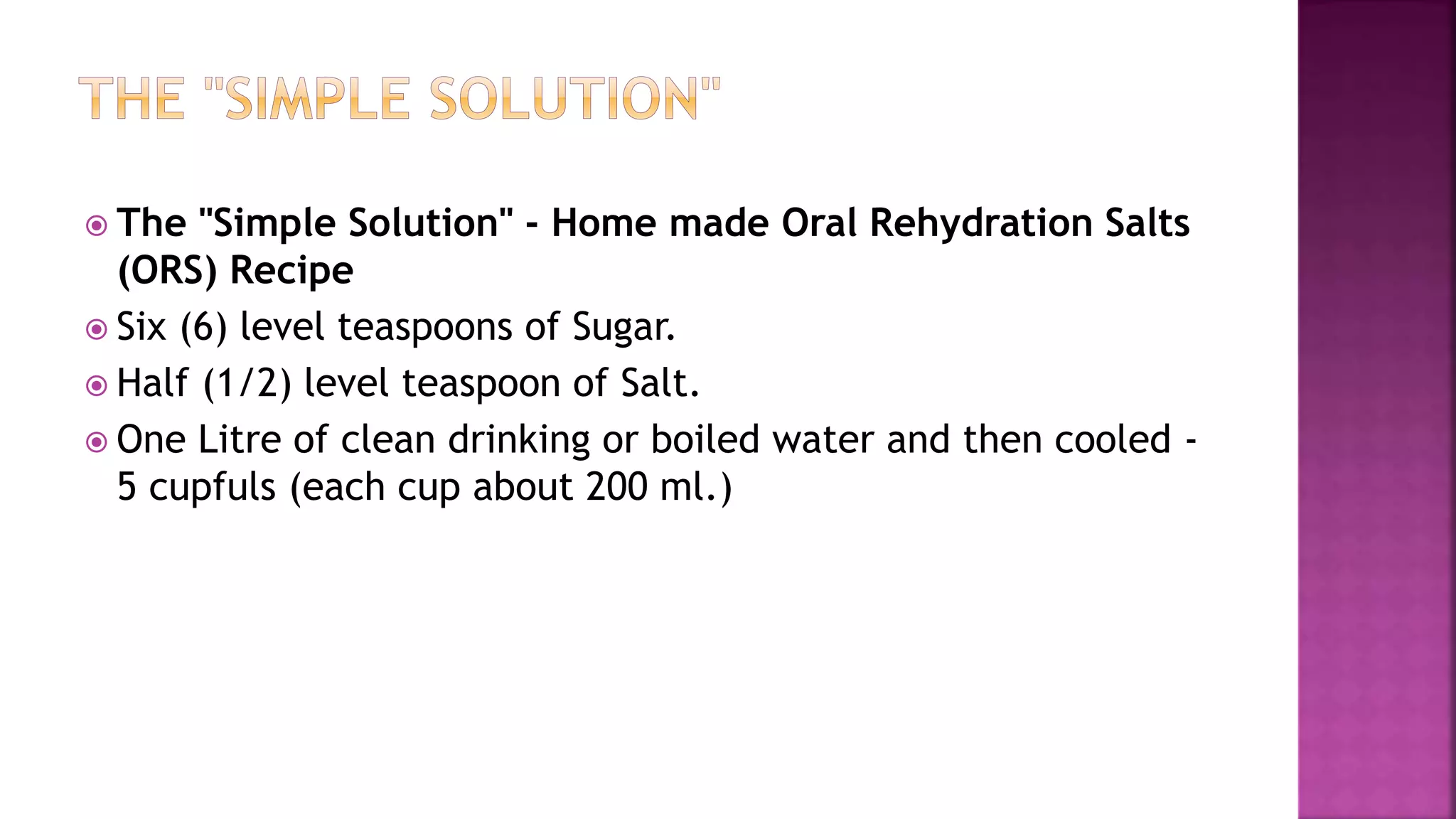 Oral rehydration therapy | PPTX