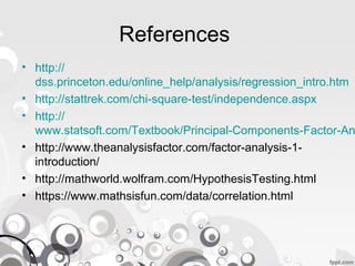 Statistical Tools | PPT