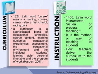 Management of Curriculum and Instruction | PPT