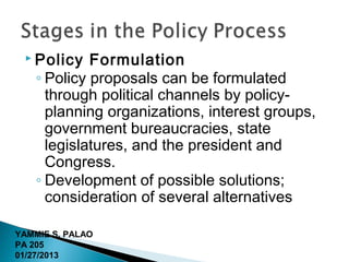 POLICY MAKING PROCESS | PPT