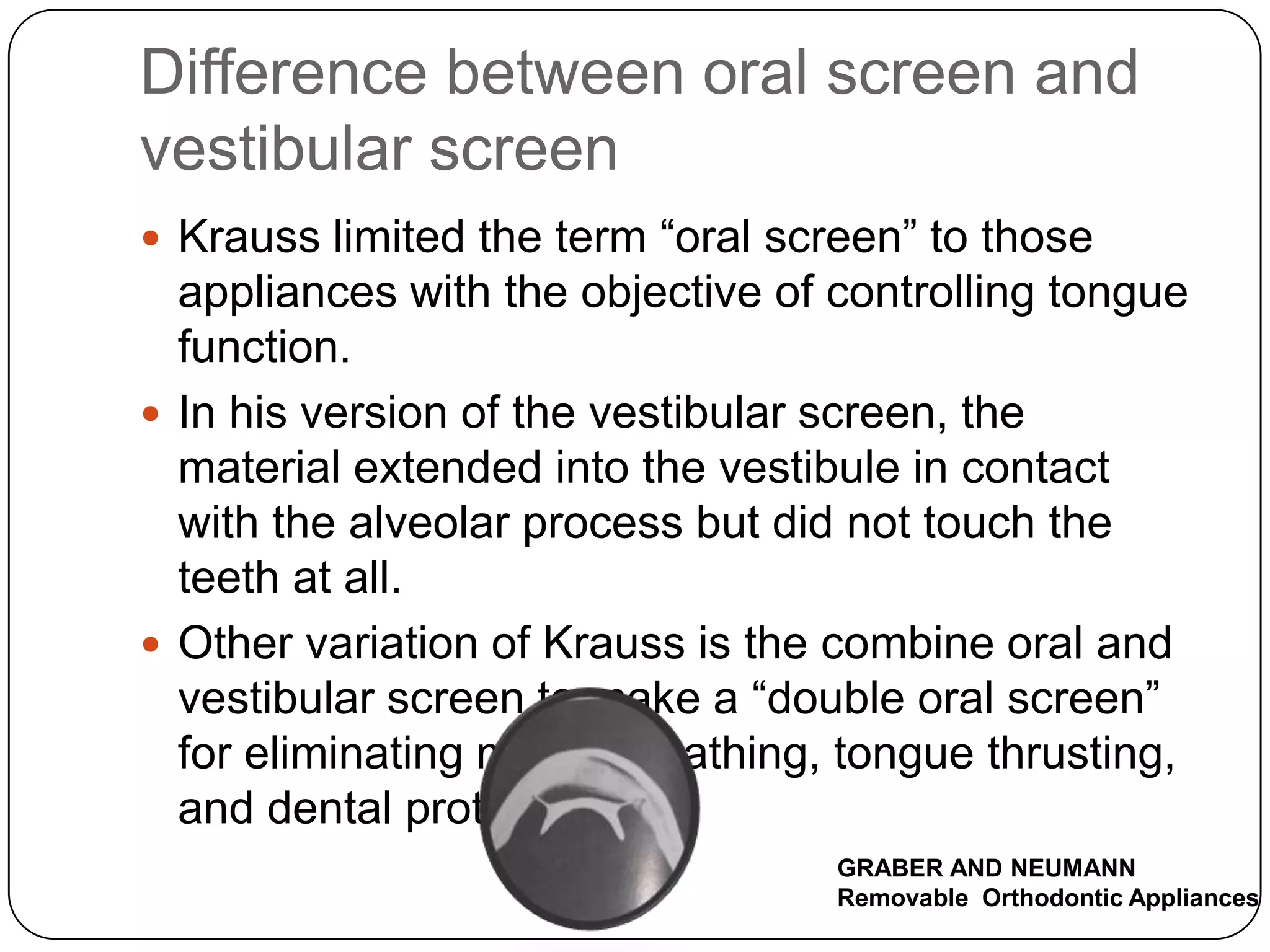 Oral screen | PPTX