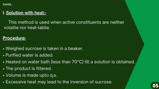 Oral herbal solution for internal use (syrup, elixirs, mixtures) | PDF