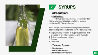 Oral herbal solution for internal use (syrup, elixirs, mixtures) | PPT
