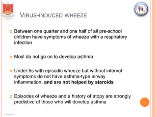 Oral steroids in acute wheezing and asthma journal club | PPTX
