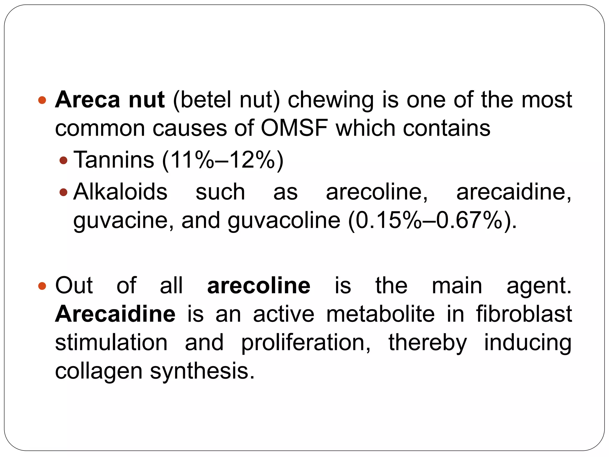 Journal club on Oral submucous fibrosis | PPTX