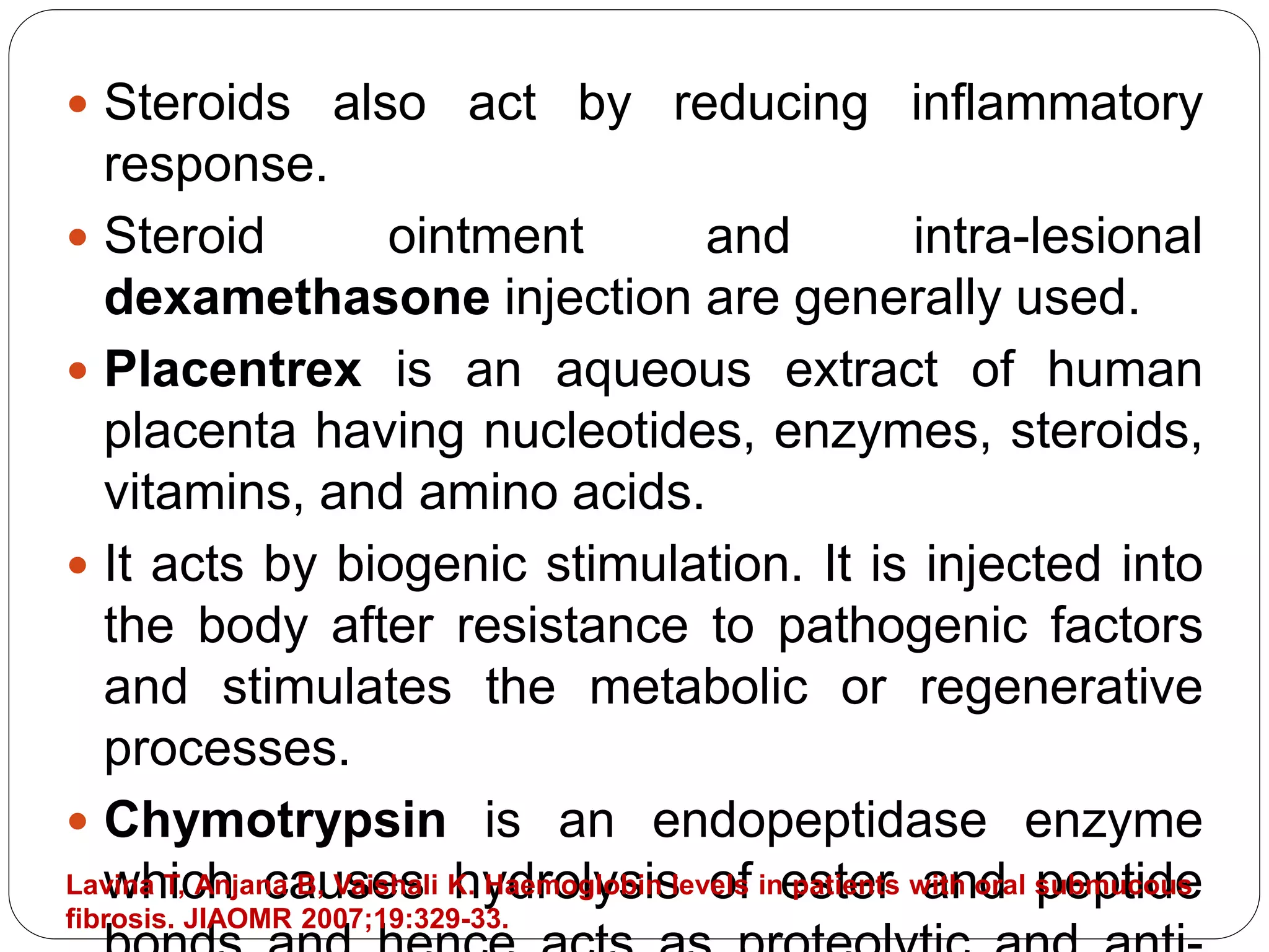Journal club on Oral submucous fibrosis | PPTX