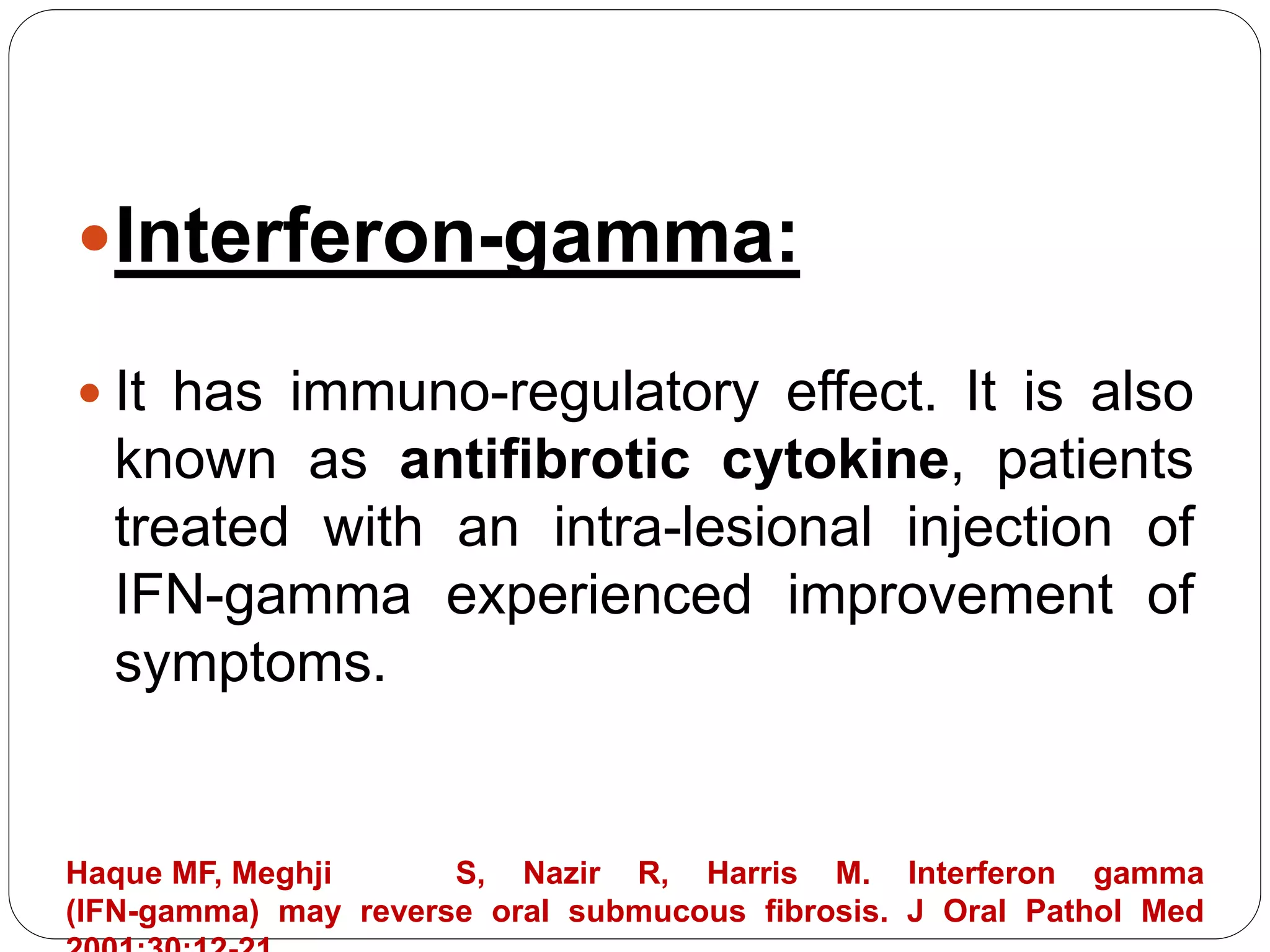 Journal club on Oral submucous fibrosis | PPTX