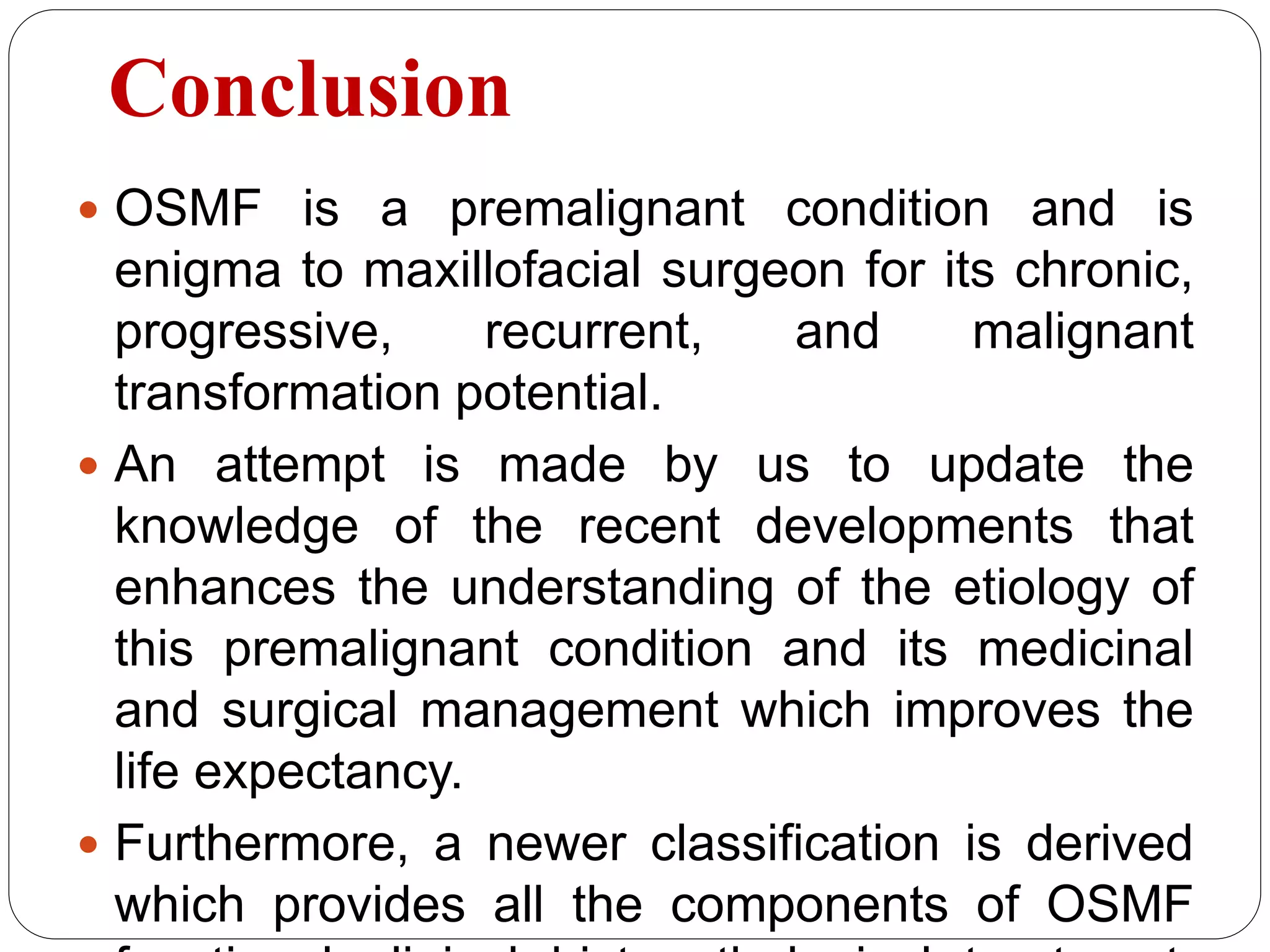 Journal club on Oral submucous fibrosis | PPTX