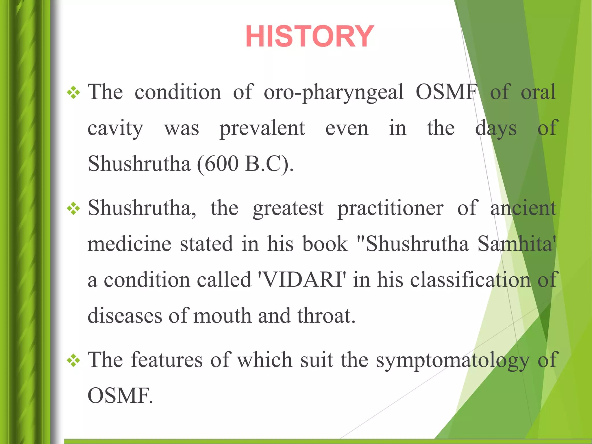 Oral submucous fibrosis | PPT