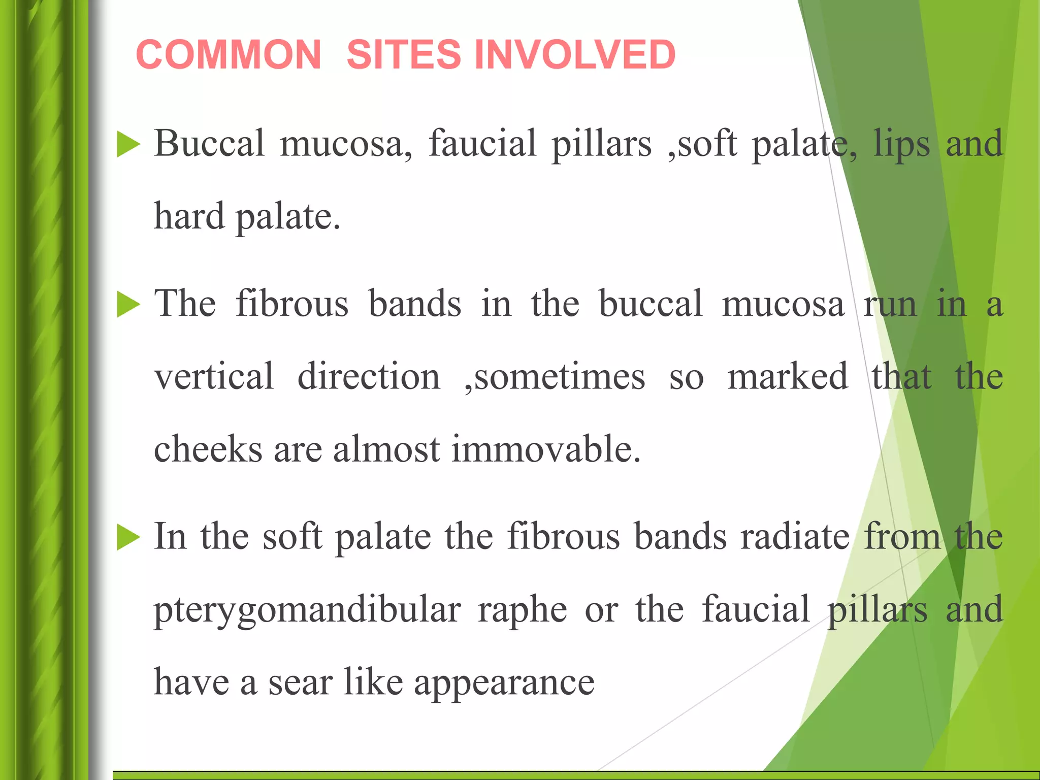 Oral submucous fibrosis | PPT