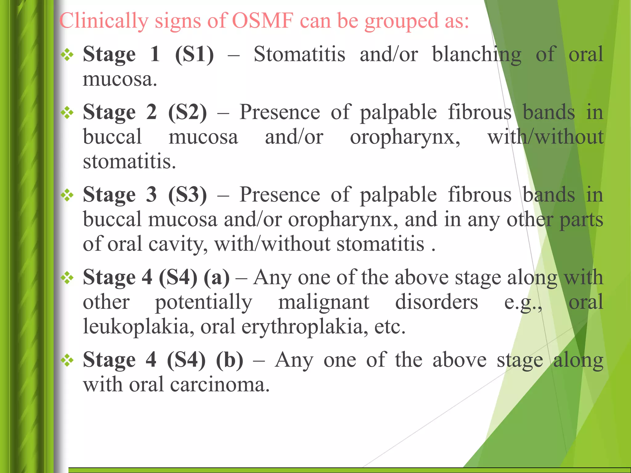 Oral submucous fibrosis | PPT
