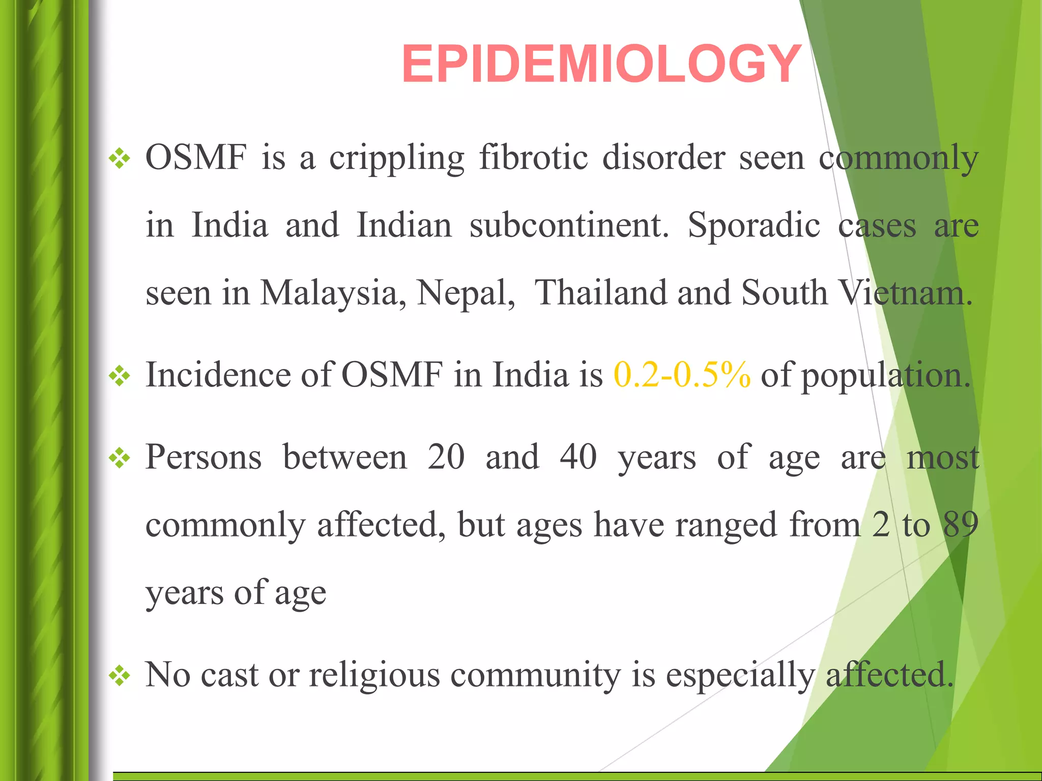 Oral submucous fibrosis | PPT
